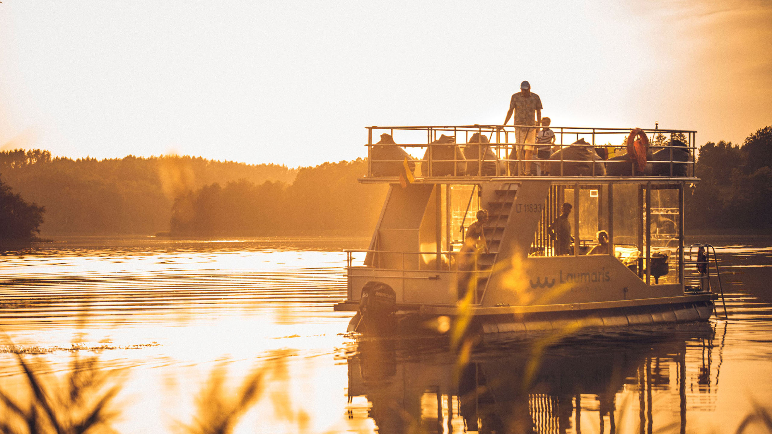 Boat in Asveja| Lithuania Travel